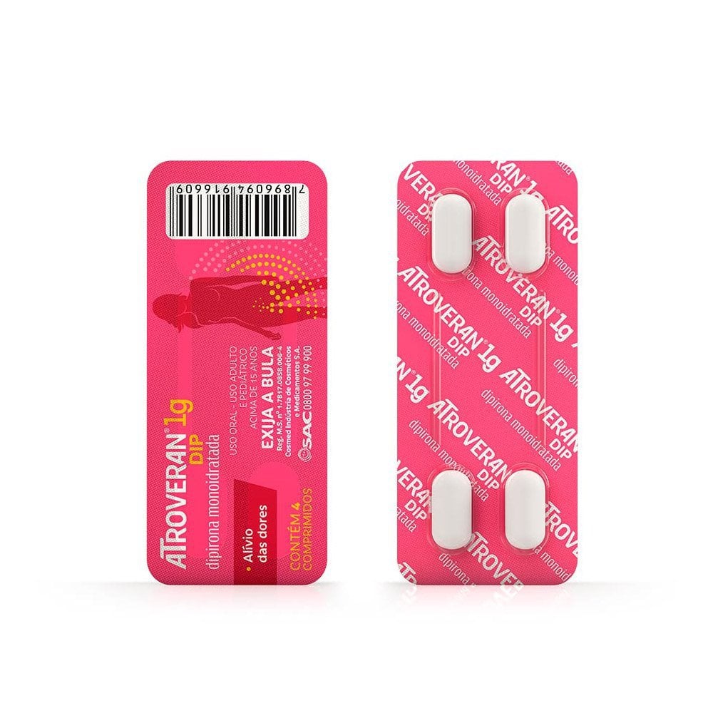 Atroveran Dip 1g 4 comprimidos