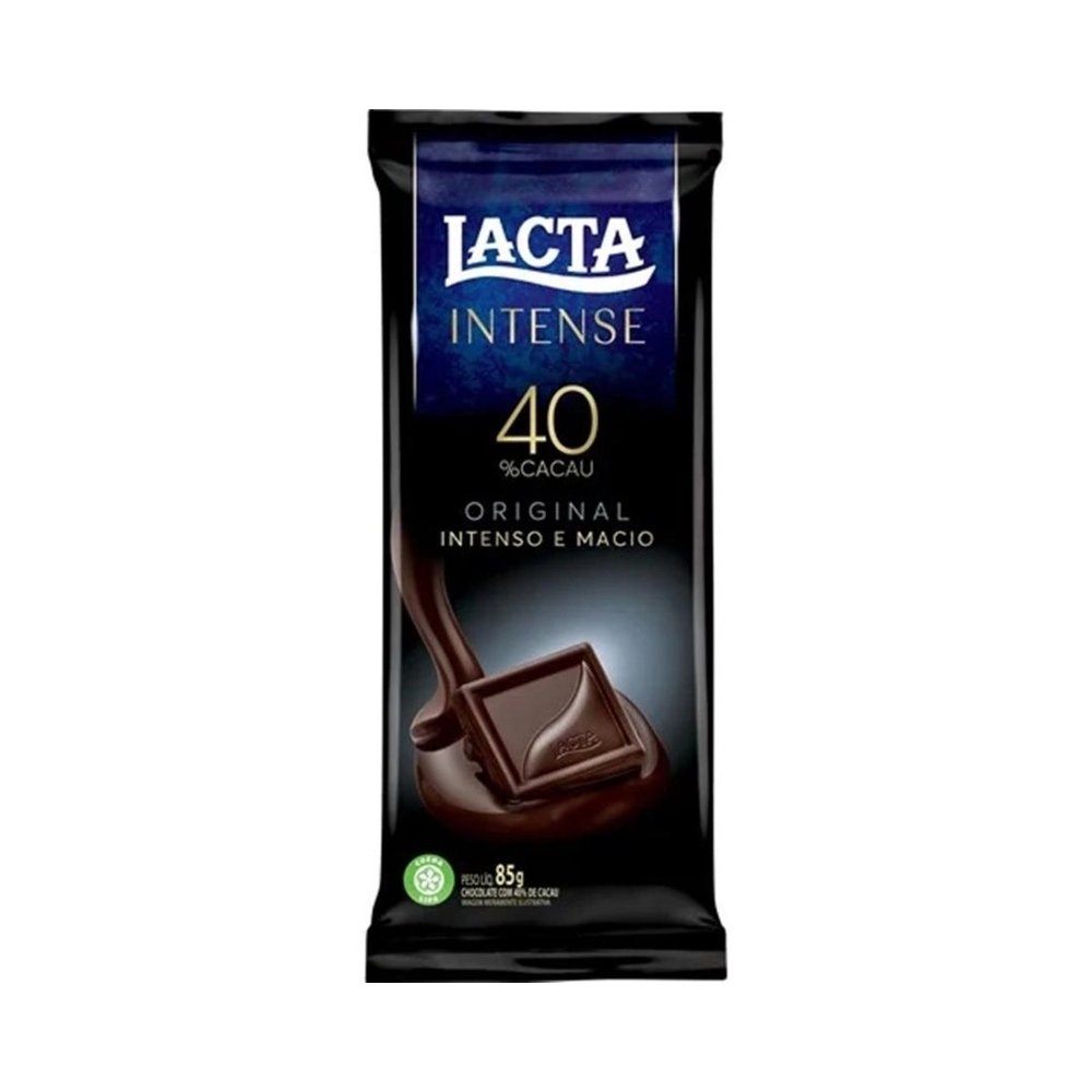 Chocolate Meio Amargo Lacta Intense 40% Cacau 85g