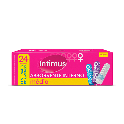 Absorvente Interno Intimus Medio 24 Unidades