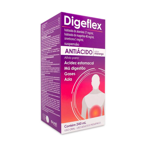 Digeflex 37mg/mL + 40mg/mL + 5mg/mL, caixa com 1 frasco com 240mL de ...