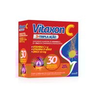 Vitaxon Tripla Ação Vitamina C + D + Zinco 30 Comprimidos Efervescentes ...
