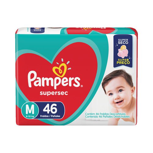 FR PAMPERS SUPERSEC MEGA M46 | Farmácias Heroos