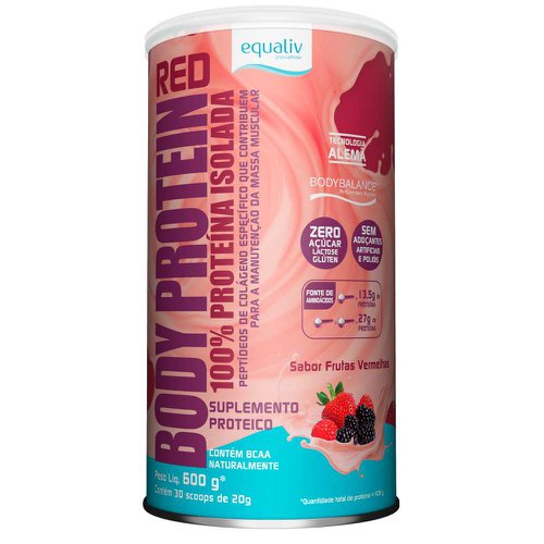 Body protein Equaliv Frutas Vermelhas 600g | Farmácias Heroos