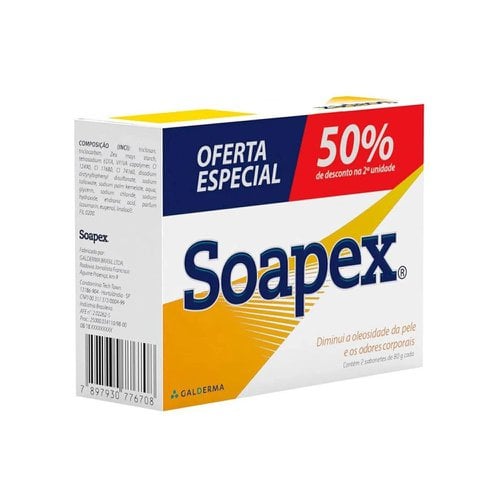 Kit 2 Soapex Sabonete 2x 80g