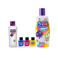 Kit Mix Beauty Slime Shampoo 200ml + 3 Frascos para o Mix + 3 Corantes ...