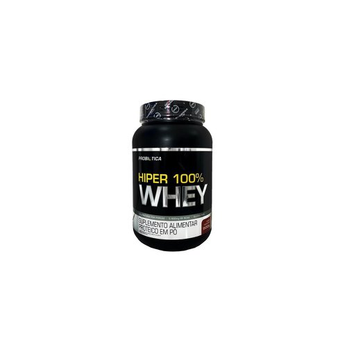 Whey Protein Hiper 100% Morango Probiotica Pote - 900g