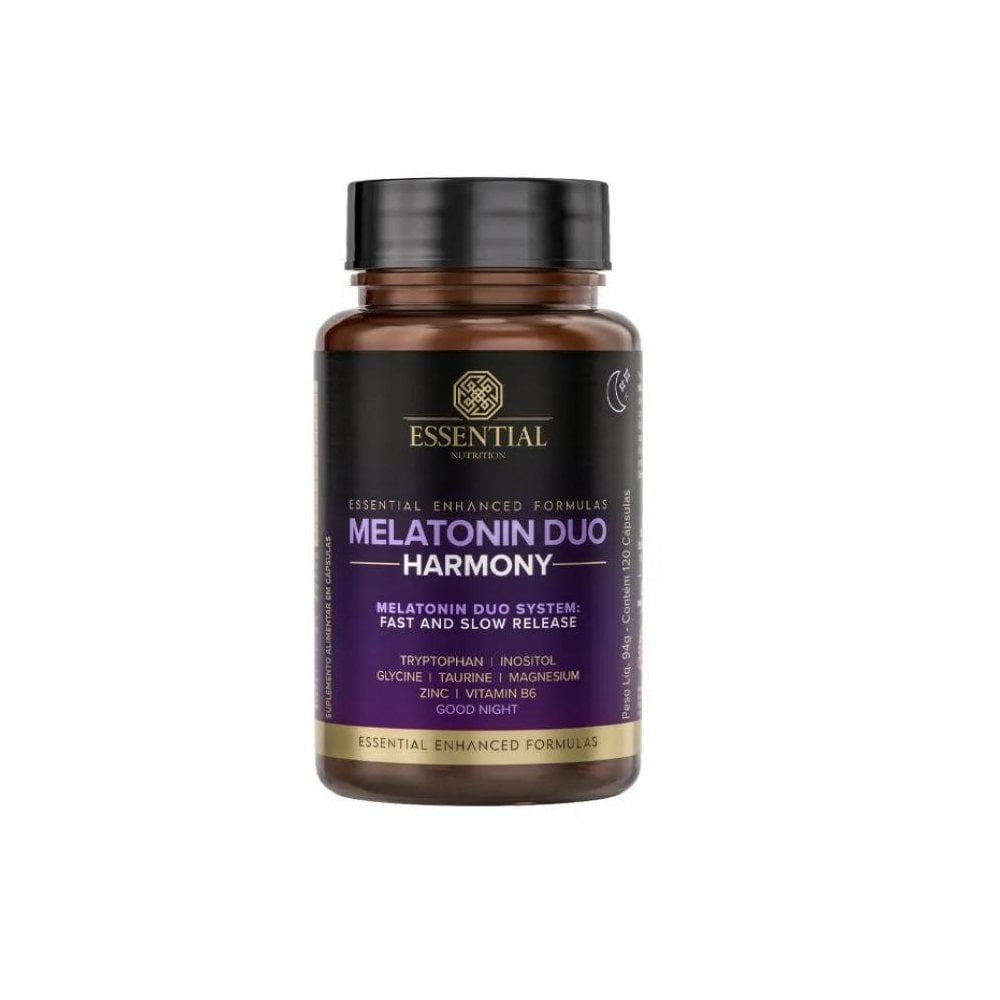 Melatonin Duo Harmony 120 Cápsulas Essential | Farmácias Heroos