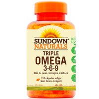Sundown triple omega 3-6-9 120 capsulas