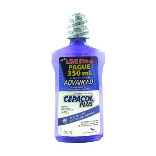 Solucao Bucal Cepacol Plus Advanced Leve 500ml e Pague350ml