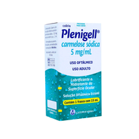 Plenigell 5mg/mL, frasco gotejador com 15mL de solucao de uso oftalmico