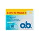 Absorvente OB medio Leve 10und