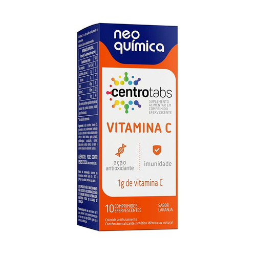 Centrotabs Vitamina C 1g 10 Comprimidos Eferv Neo Química | Farmácias ...