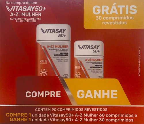 Kit Vitasay 50+ Az Mulher 60 + 30 Comprimidos | Farmácias Heroos