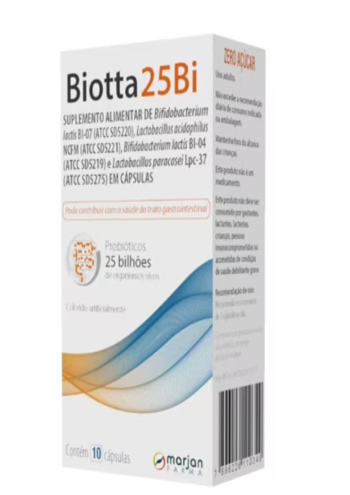 Suplemento Alimentar Biotta 25Bi 10 Cápsulas | Farma Ponte