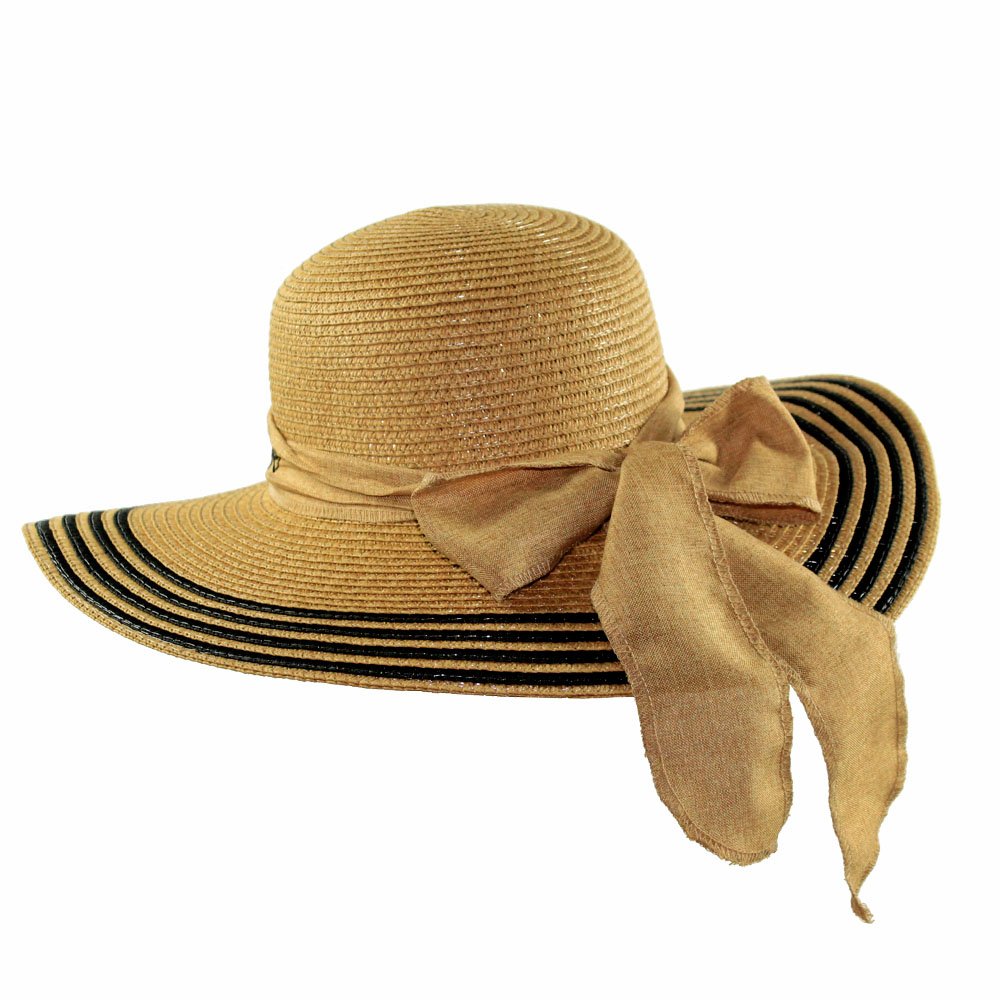 Chapéu Feminino Floppy Praia Aba Grande Bicolor - Compre Agora - Feira ...