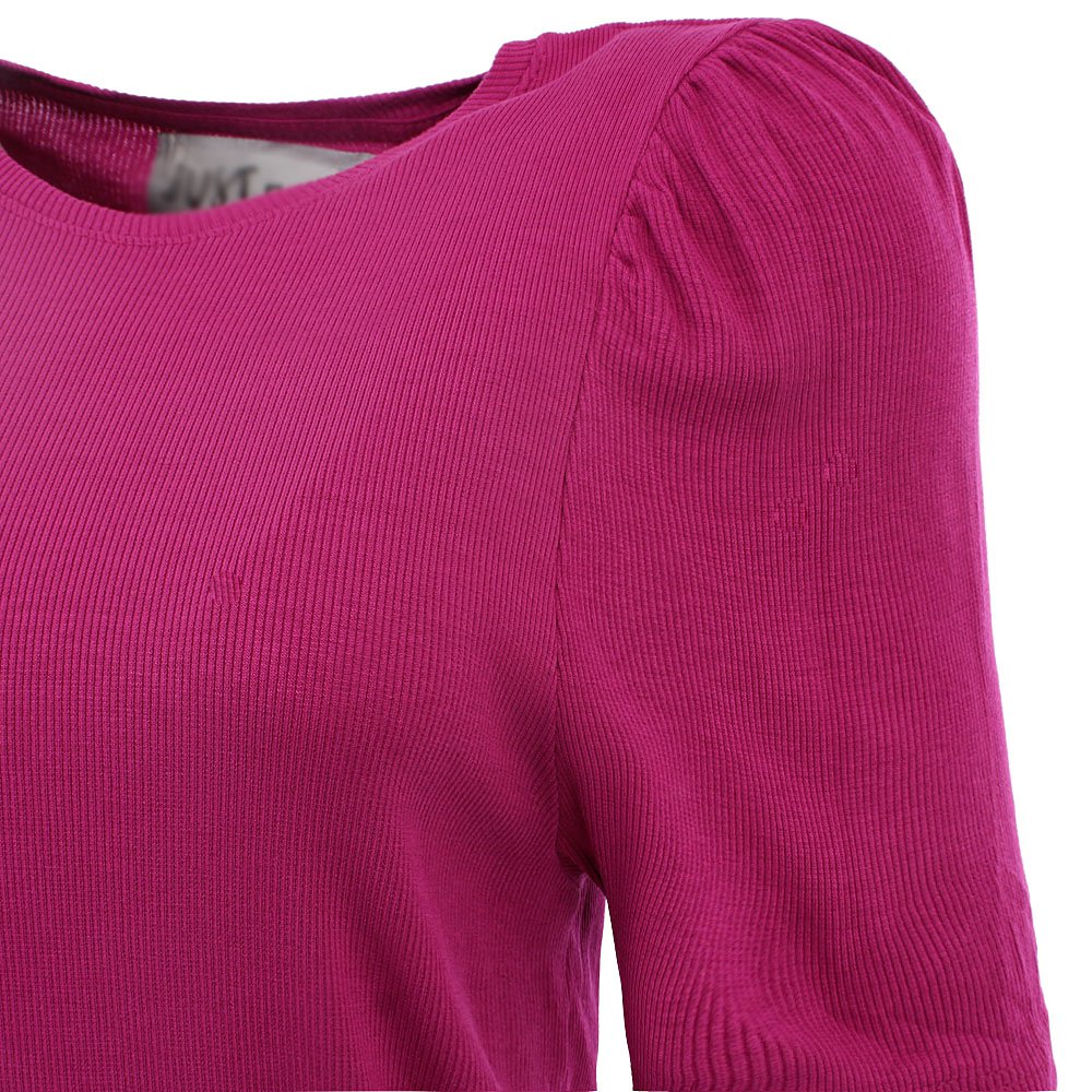 Blusa Feminina Roxa Manga Bufante Algodão - Feira da Madrugada SP