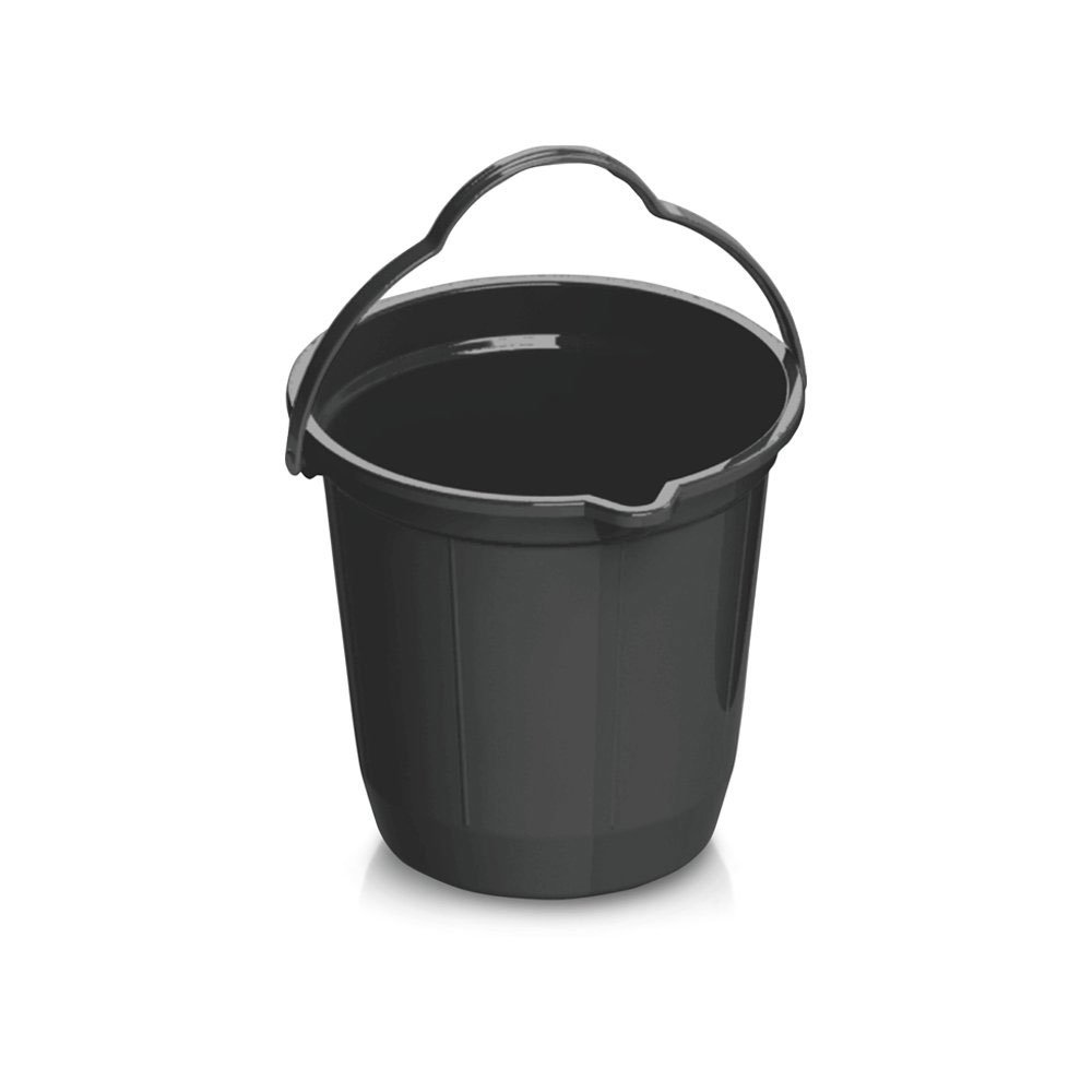 Balde Plástico Redondo Preto Bico e Alça 6 Litros Ercaplast - Compre ...