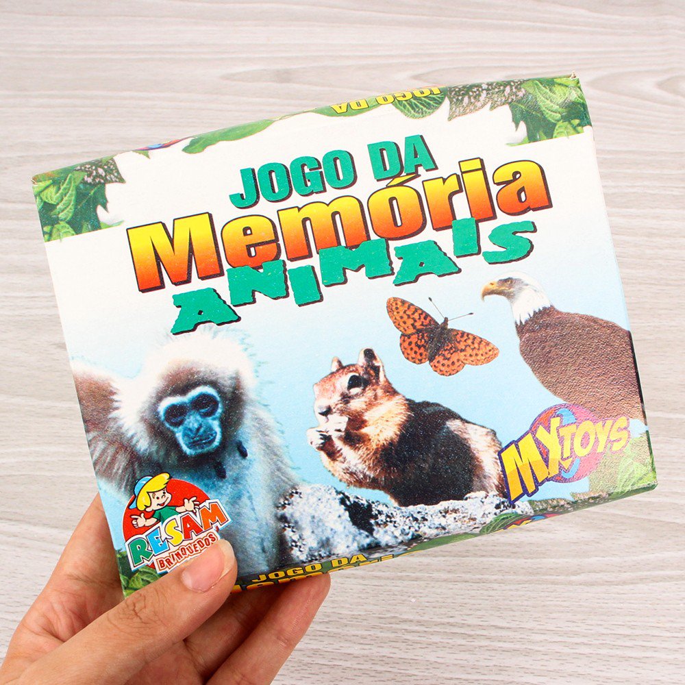 Jogo da Mem´roai Animais Infantil Resam Brinquedos | Feira da Madrugada SP
