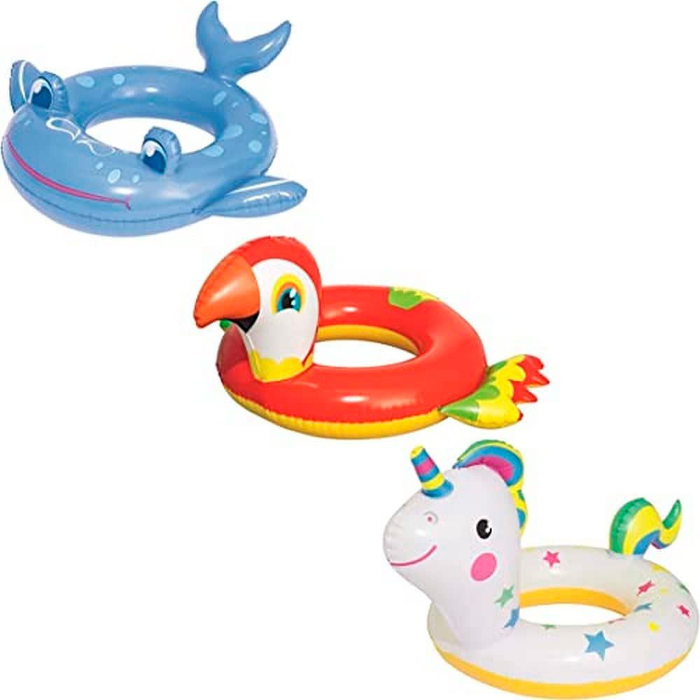 Boia Infantil Circular Inflável Bichinhos 3D - Feira da Madrugada SP