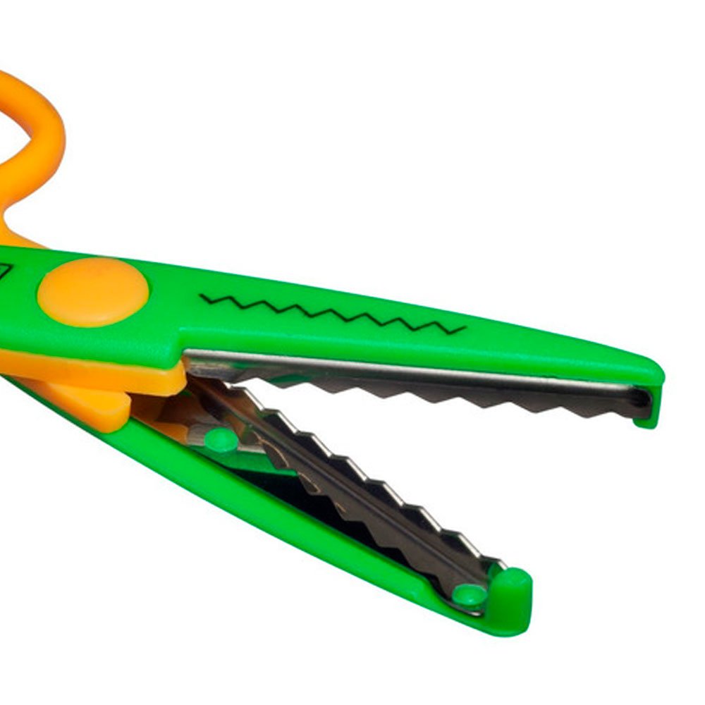 Kit 3 Tesoura Picotar Escolar Colors Leo & Leo - Feira da Madrugada SP