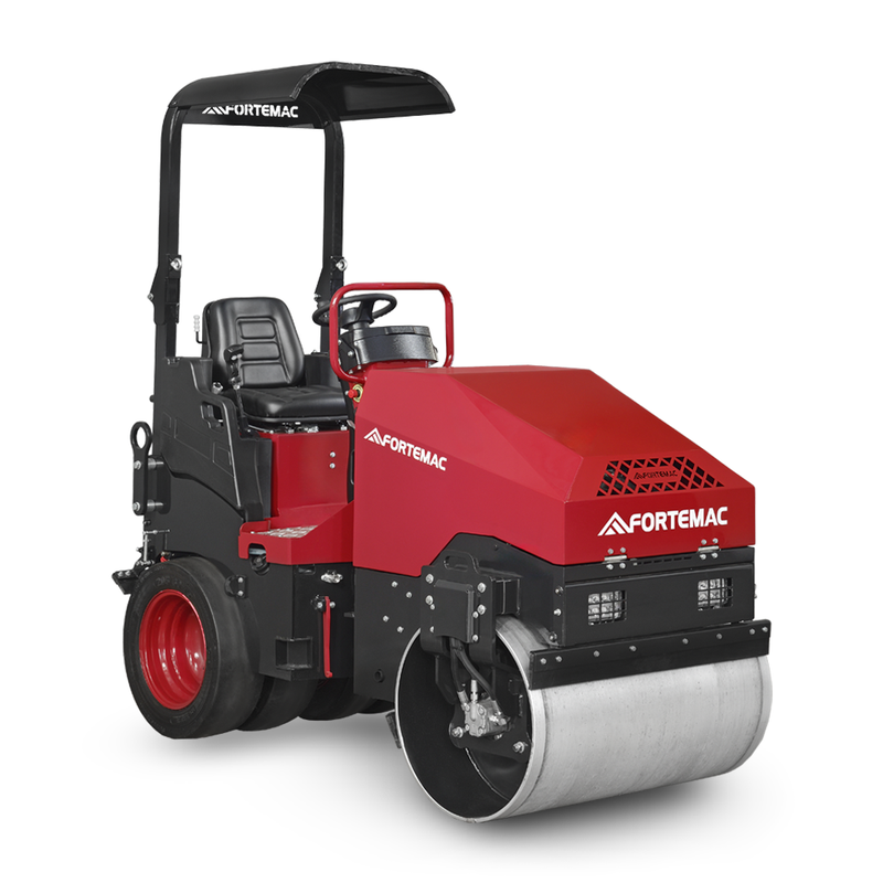 Rolo Compactador Combinado Vibratório de Asfalto 1830Kg 25HP Yanmar à ...