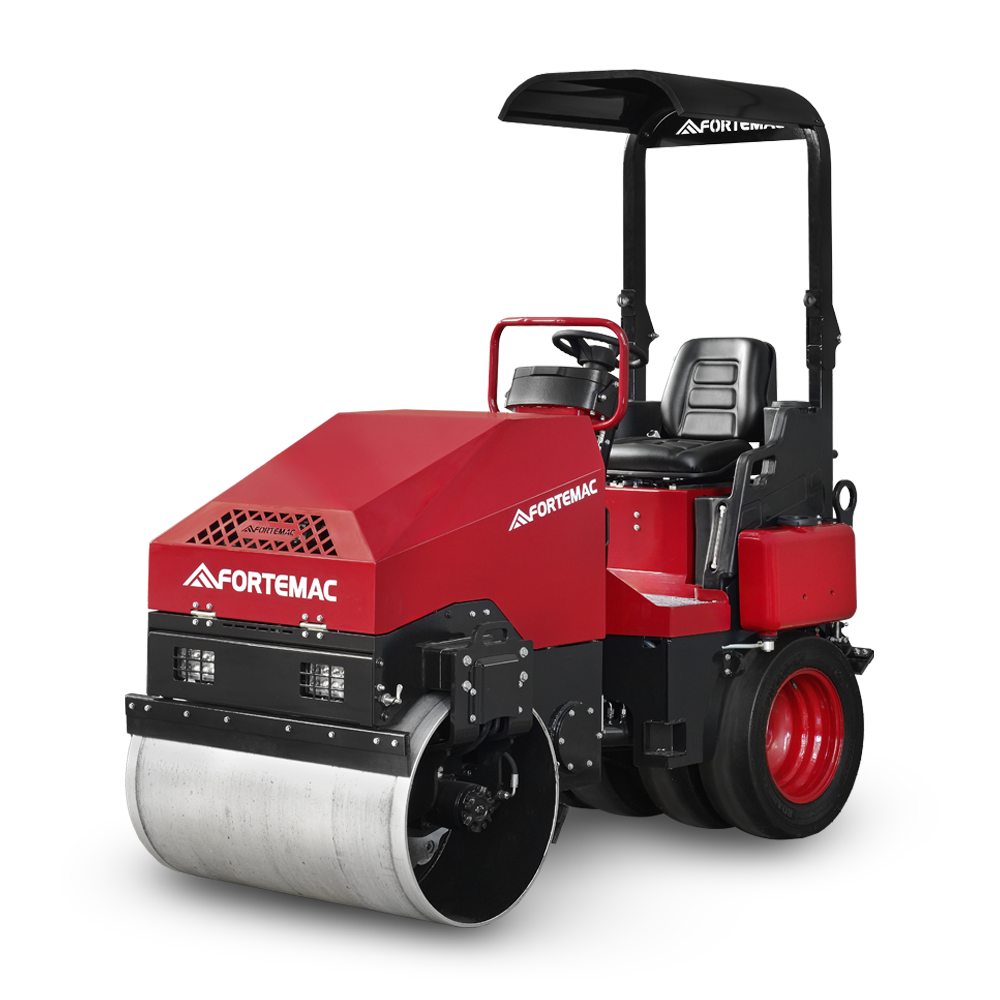 Rolo Compactador Combinado Vibratório de Asfalto 1830Kg 25HP Yanmar à ...