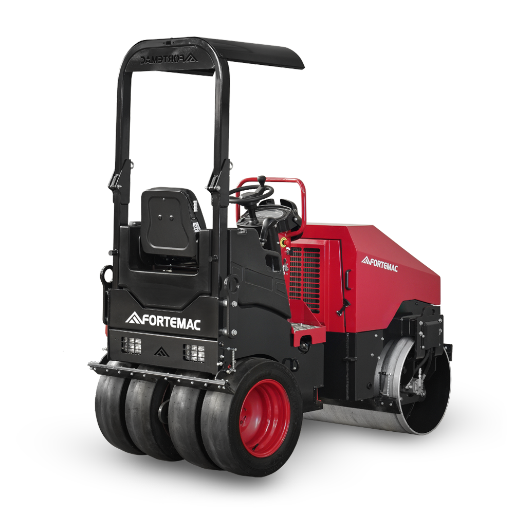 Rolo Compactador Combinado Vibratório de Asfalto 1830Kg 25HP Yanmar à ...