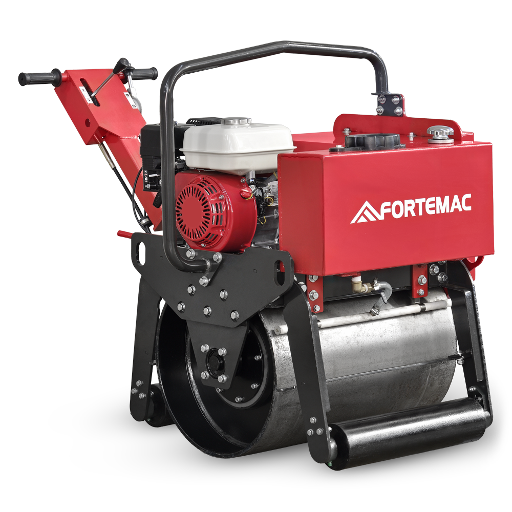 Rolo Compactador Liso Vibratório 265Kg 5,5HP Branco à Gasolina FVC-250 ...