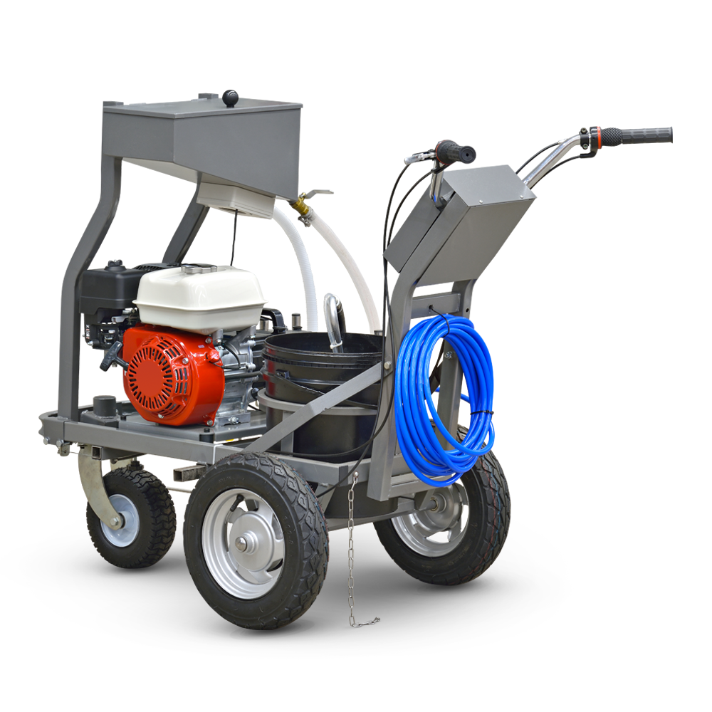 Máquina de Pintura Airless p/ Demarcação Viária c/ Microesfera 2,7L/min ...