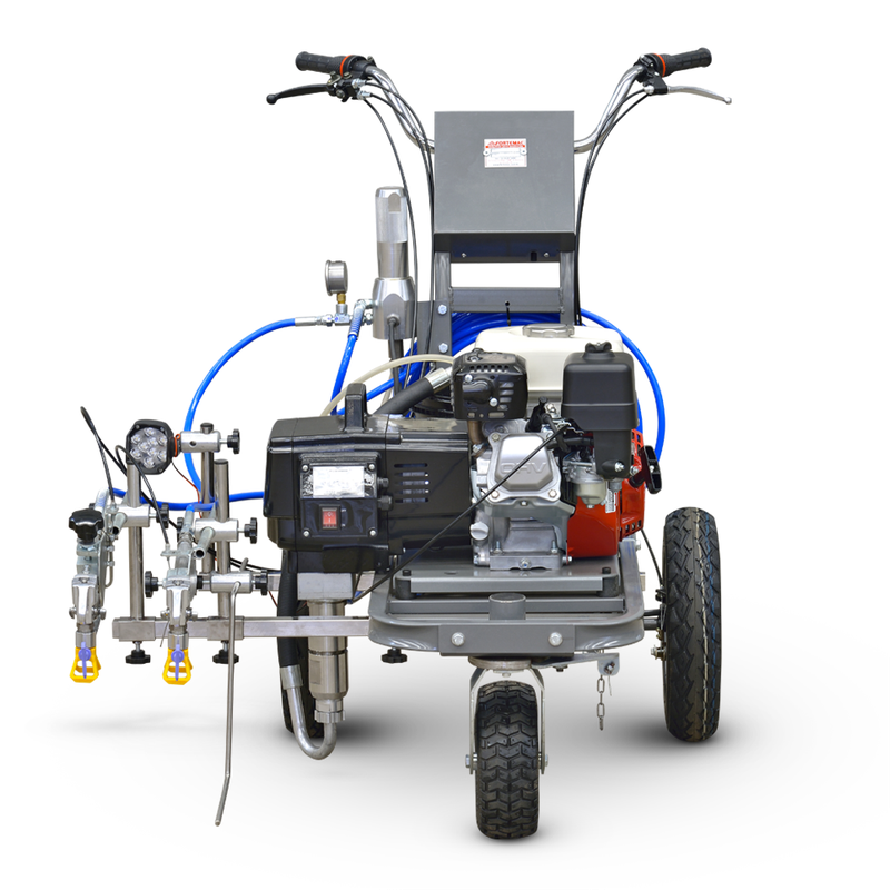 Máquina de Pintura Airless p/ Demarcação Viária 5,3L/min 5,5HP Fortemac ...