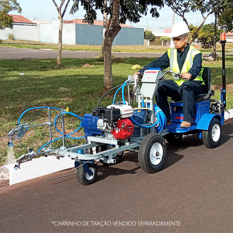 Máquina de Pintura Airless p/ Demarcação Viária 5,3L/min 5,5HP Fortemac ...