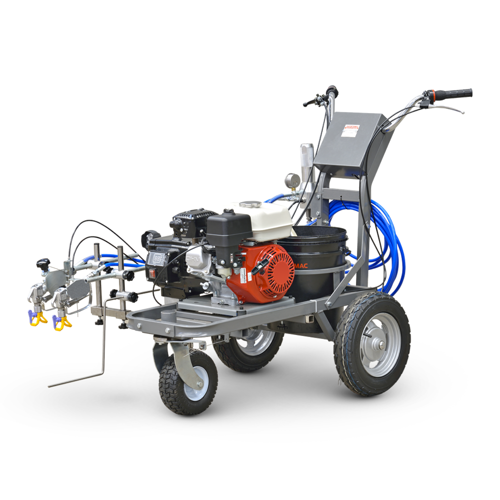 Máquina de Pintura Airless p/ Demarcação Viária 5,3L/min 5,5HP Fortemac ...