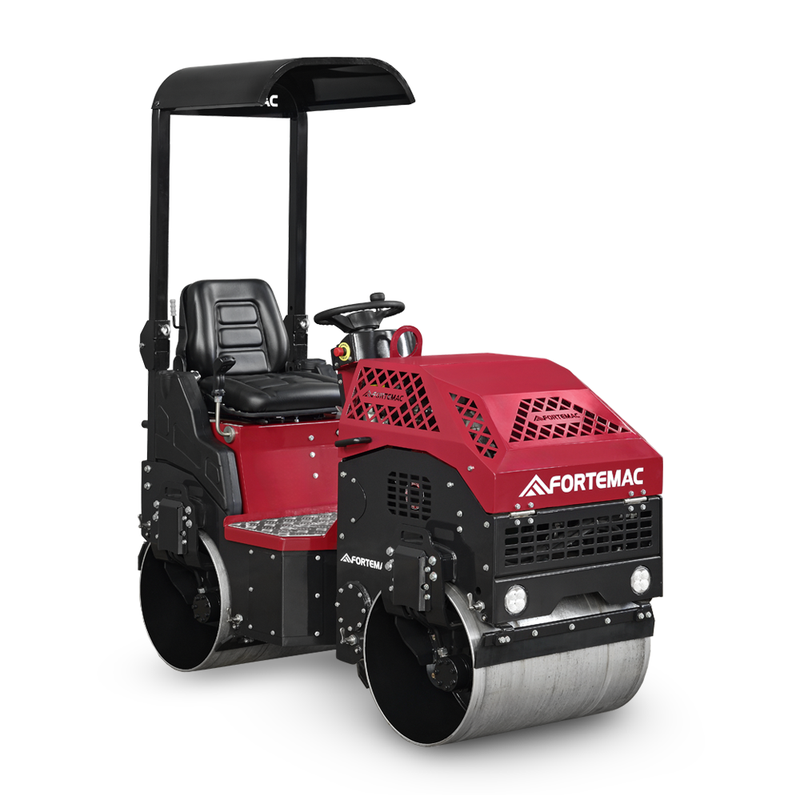 Rolo Compactador de Asfalto Liso Vibratório 1200Kg 8HP Fortemac à ...