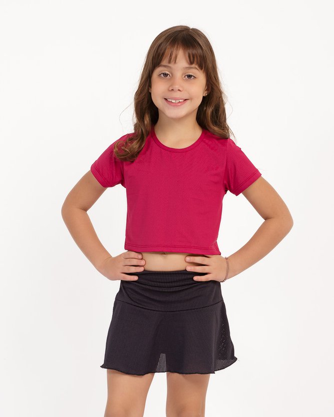 Baby Look Cropped Infantil Desejo | Guaili | Roupas de Praia Feminina e ...
