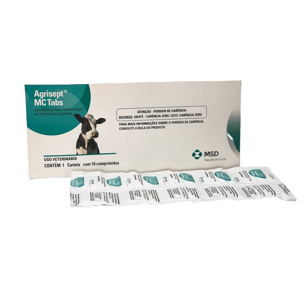 Agrisept Mc Tabs 10 Comp - MSD | Higienização no processo de ordenha ...