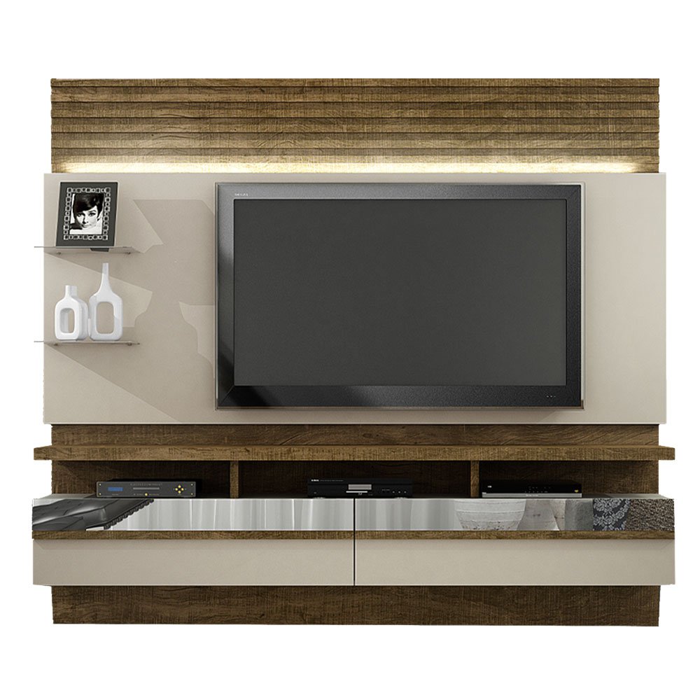 Estante Home Para TV de Ate 65 Polegadas Em MDP e MDF Nápoles ...