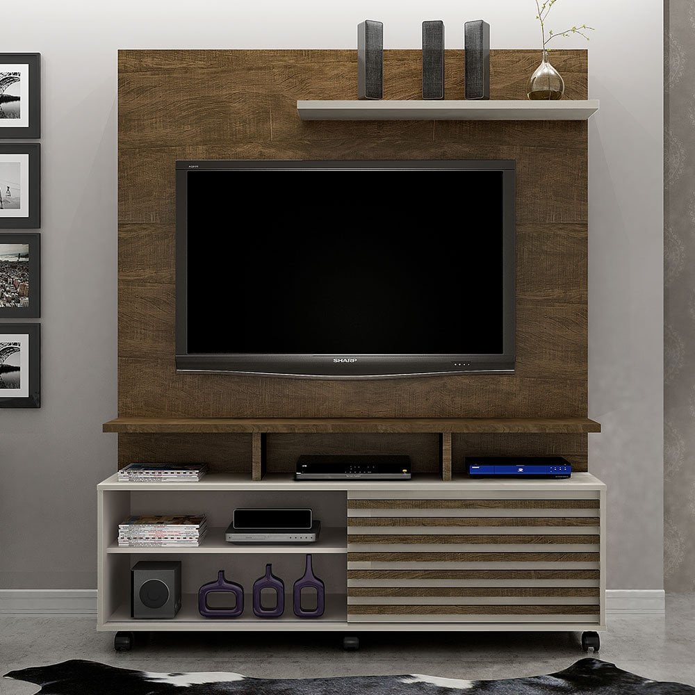 Estante Home Para TV de Ate 60 Polegadas Em MDP e MDF Star Valdemóveis ...
