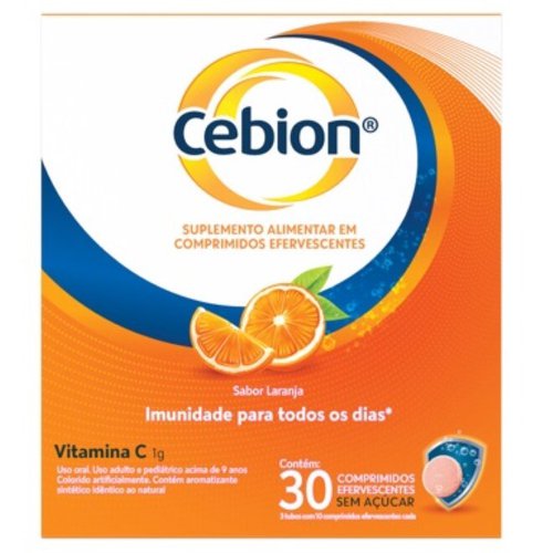 Cebion Efervescente 1G Com 30 Comprimidos | Morifarma