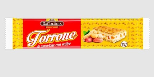 Torrone Dacolônia Amendoim Wafer 25G