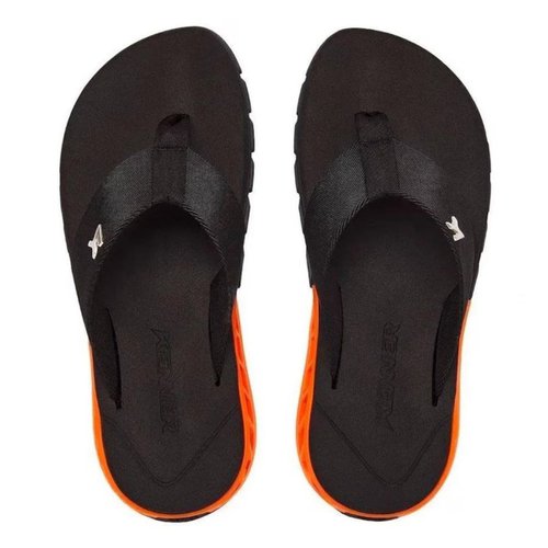 CHINELO RAKKA KENNER PRETO E LARANJA | Nativo Exclusive