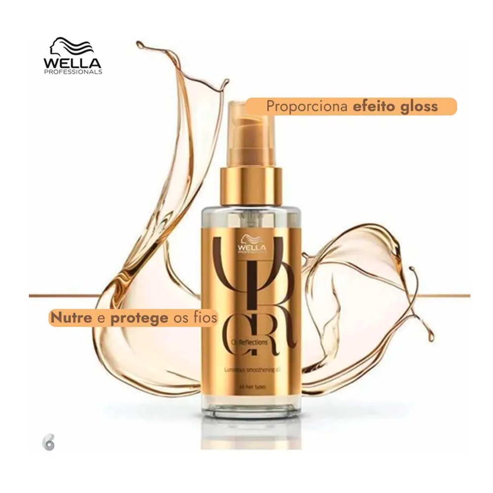 Óleo Wella Oil Reflections - 100ml Óleo Wella Oil Reflections - 100ml