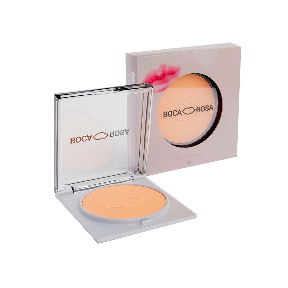 Pó Compacto Boca Rosa BR03 FPS 30 | Nova Era Cosméticos - Viva a sua beleza