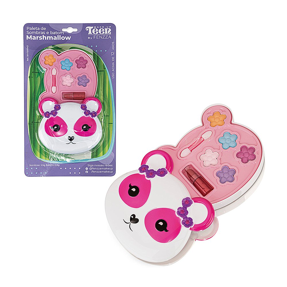 Paleta Fenzza Teen Sombra e Batom Marshmallow Panda | Nova Era ...