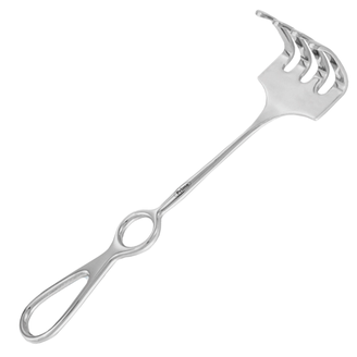 Afastador Ollier Com 4 Dentes 22,5cm | Prime Instrumentos Cirúrgicos