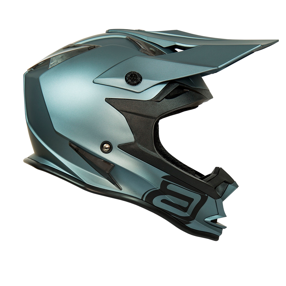 Capacete Cross ASW Fusion Solid Gunmetal | SBS Motos