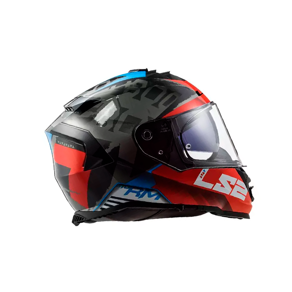 Capacete LS2 FF800 Storm Sprinter Preto e Vermelho Titanium | SBS Motos