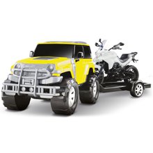 Miniatura Infantil Carrinho Jipe Render Force Com Moto Roma | ShopJJ ...