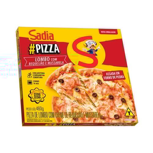Pizza Sadia Lombo Com Requeijão e Mussarela 460g | Supermercados Pague ...