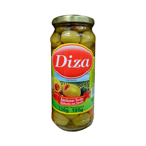 Azeitona Diza Verde Recheada 195g | Supermercados Pague Menos