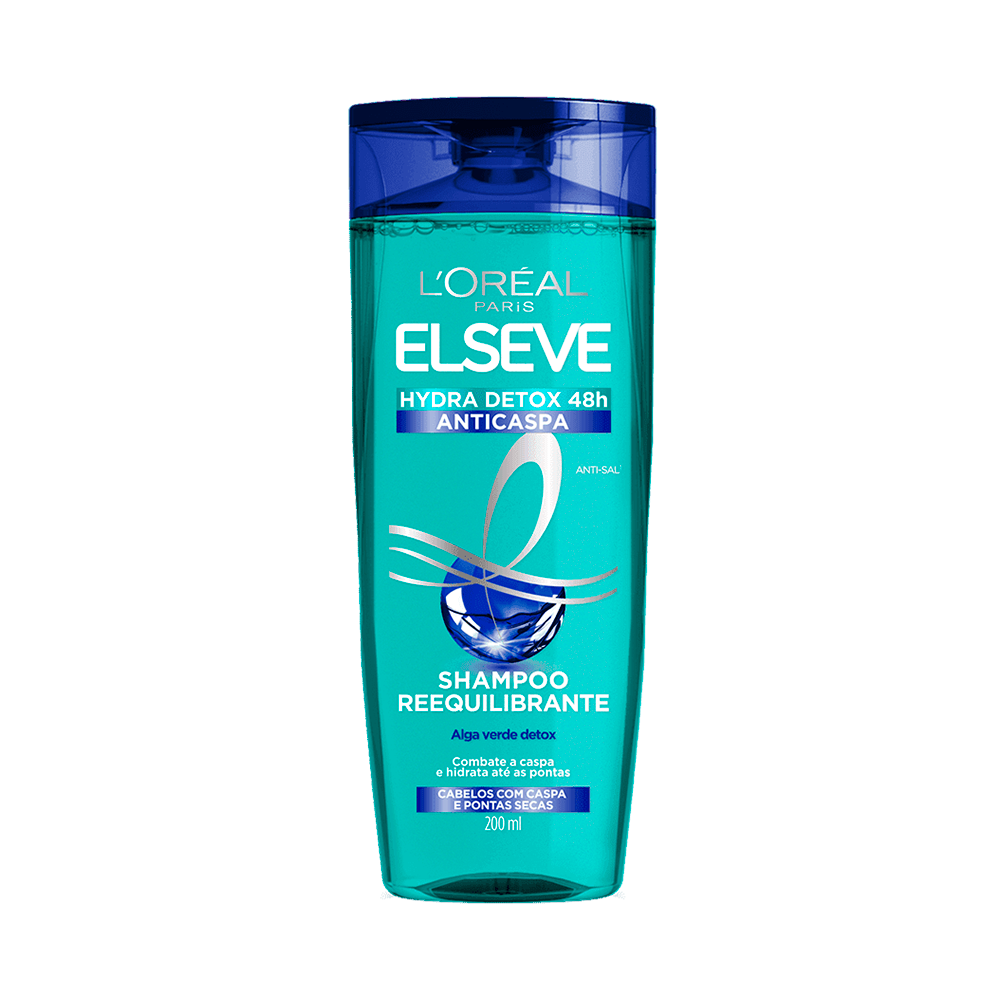 Shampoo Elseve Anticaspa Hydra Detox 400ml | Supermercados Pague Menos